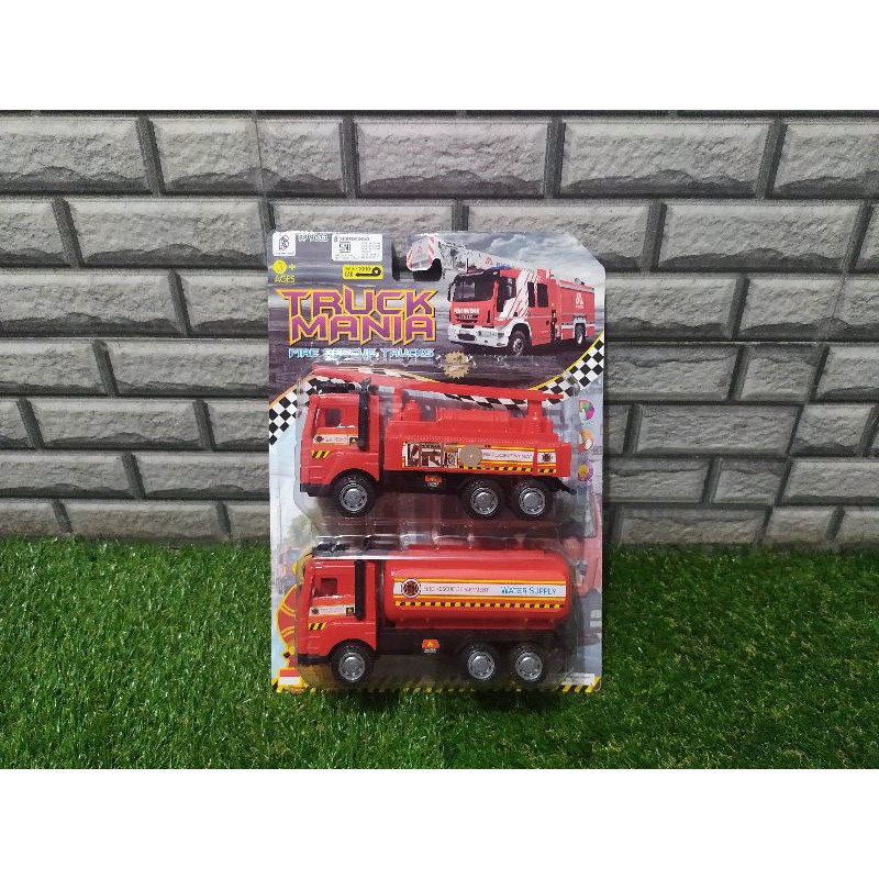 Jual mainan set mobil truk pemadam kebakaran - mainan anak mobil ...
