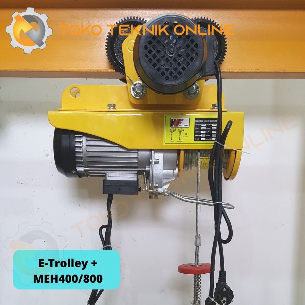 Jual MINI ELECTRIC HOIST 400/800 KG DENGAN ELECTRIC TROLLEY - WILLFRED ...