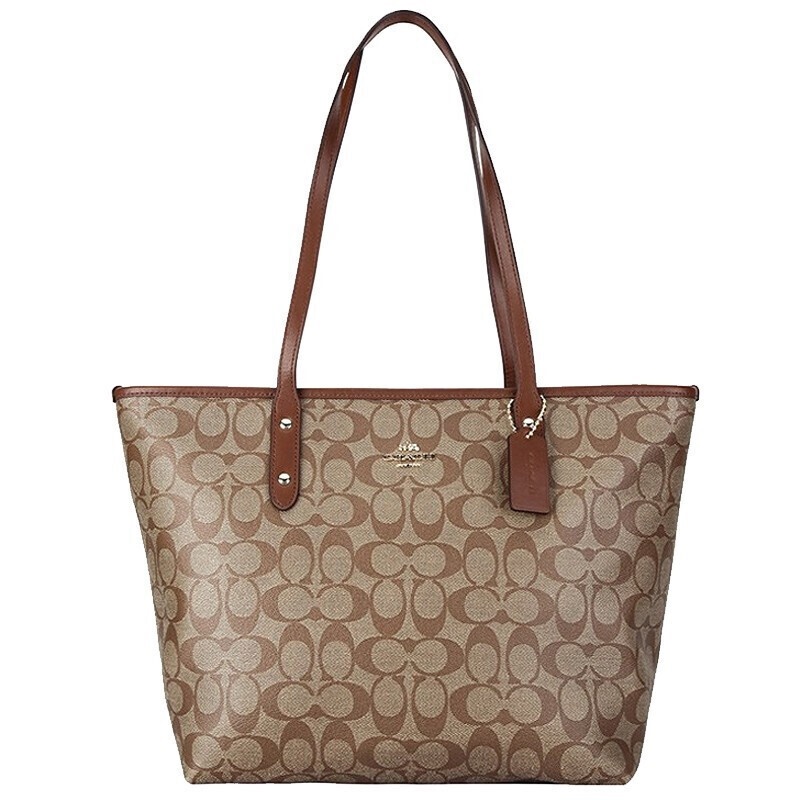 Jual [Instant/Same Day] Coach 58292 Canvas leather tote bag for ladies ...