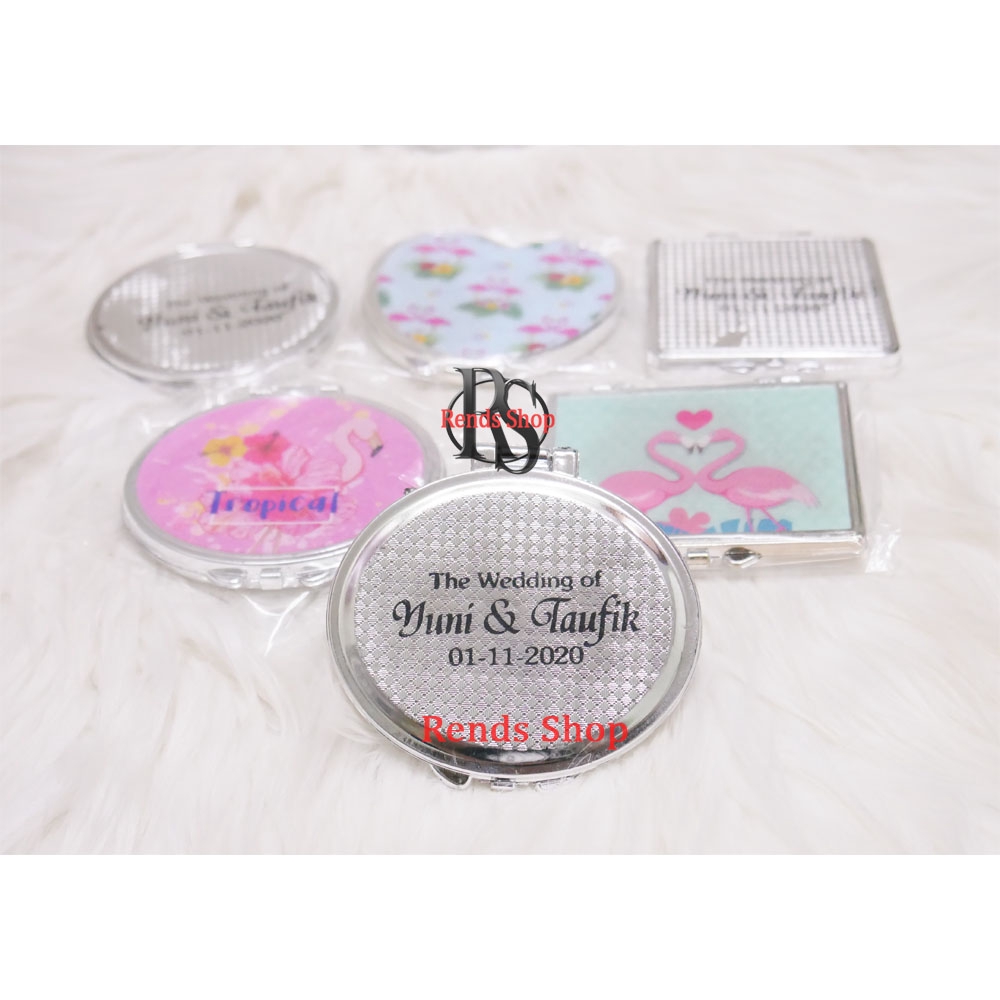 Jual SABLON Souvenir Kaca Lipat Kemasan PLASTIK Hadiah Pernikahan ...