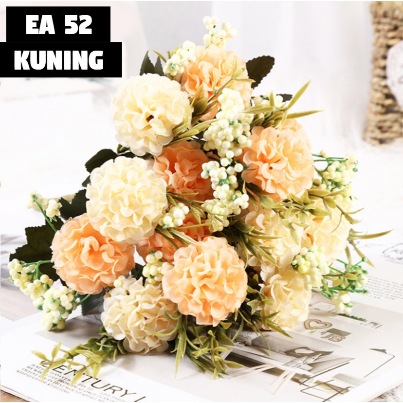 Jual Zeita - Bouquet bunga EA52 HYDRA BUSA Artifisial Dekorasi | Shopee ...