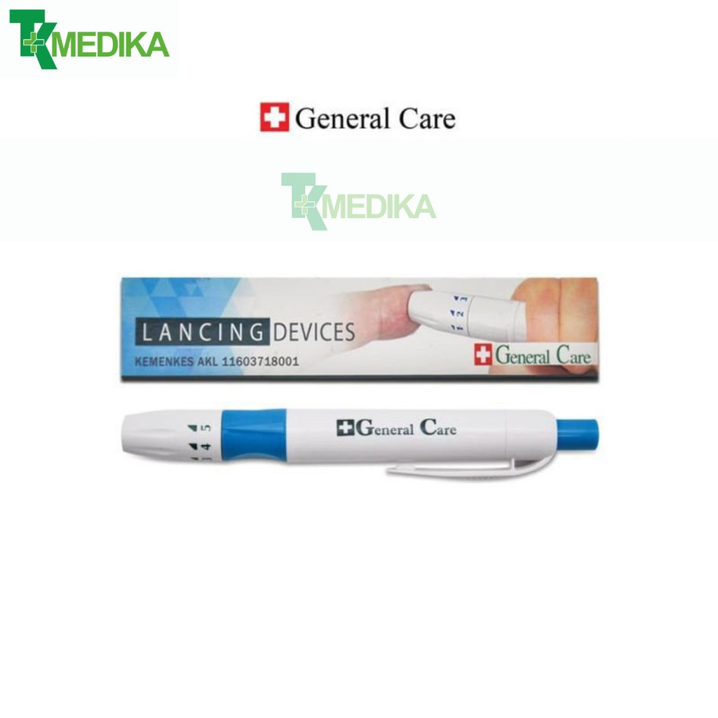 Jual Pen Lancet Alat Pengambil Darah Pen Blood Lancing Device General ...