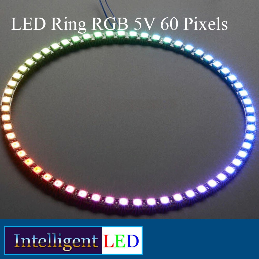 Jual LED Ring RGB 5V 60 Pixels LED support Arduino | Shopee Indonesia