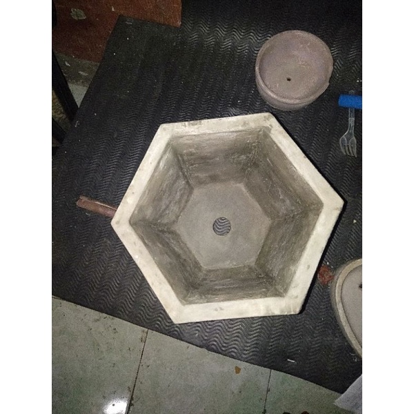 Jual cetakan pot fiber segi enam.. diameter 21cm tinggi 17cm | Shopee ...