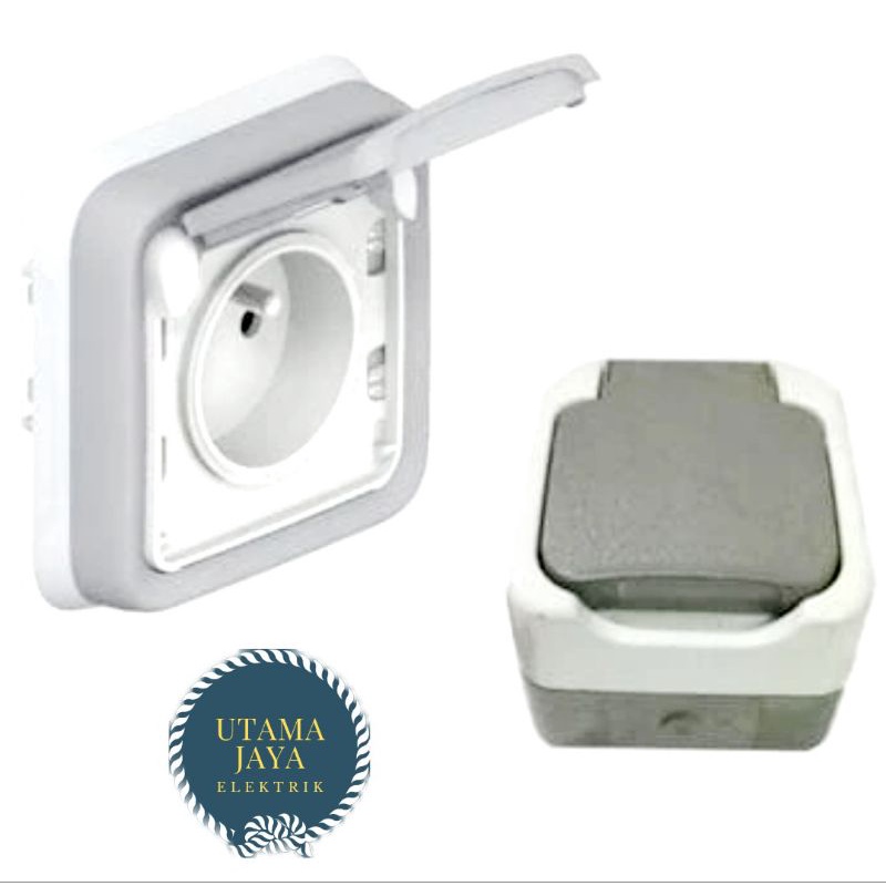 Jual Stop Kontak Tutup BROCO ATLANTIC Socket Outdoor Outbow OB Tempel ...