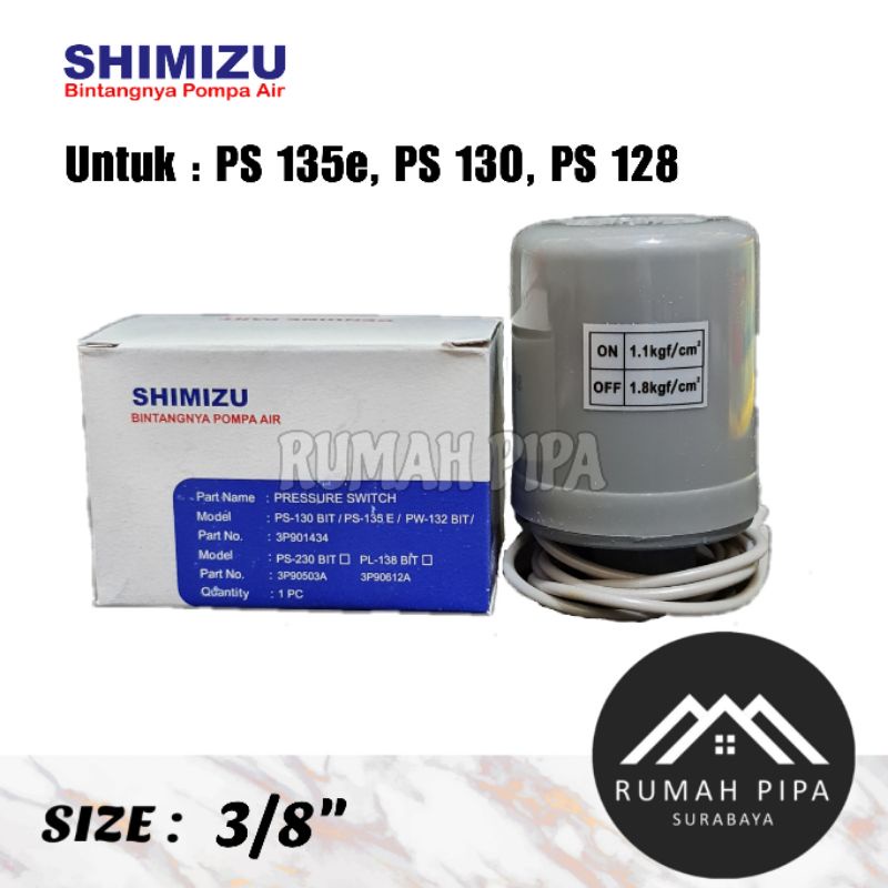 Jual Otomatis Pressure Switch pompa air Shimizu PS 130 / PS 135 ...