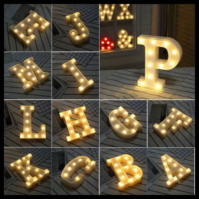 Jual Alfabet LED / Lampu huruf | Shopee Indonesia