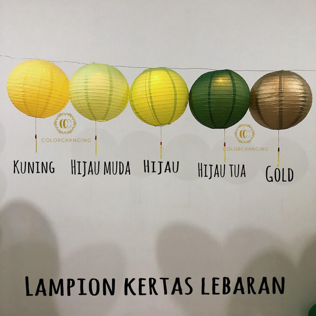 Jual lampion idul fitri ramadan islamic masjid kertas 20 cm | Shopee ...