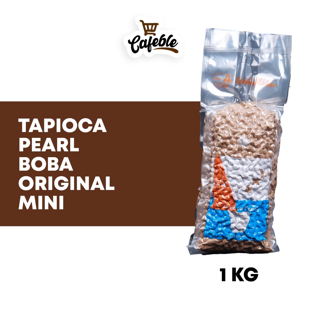 Jual Itpin Tapioca Pearl Bubble Boba Mini Original Hitam Kemasan 1 kg ...
