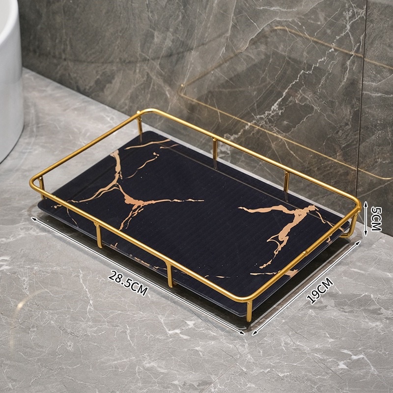 Jual Marble Tray Bernda Hitam Putih / Pajangan Dekorasi Nampan Alat ...