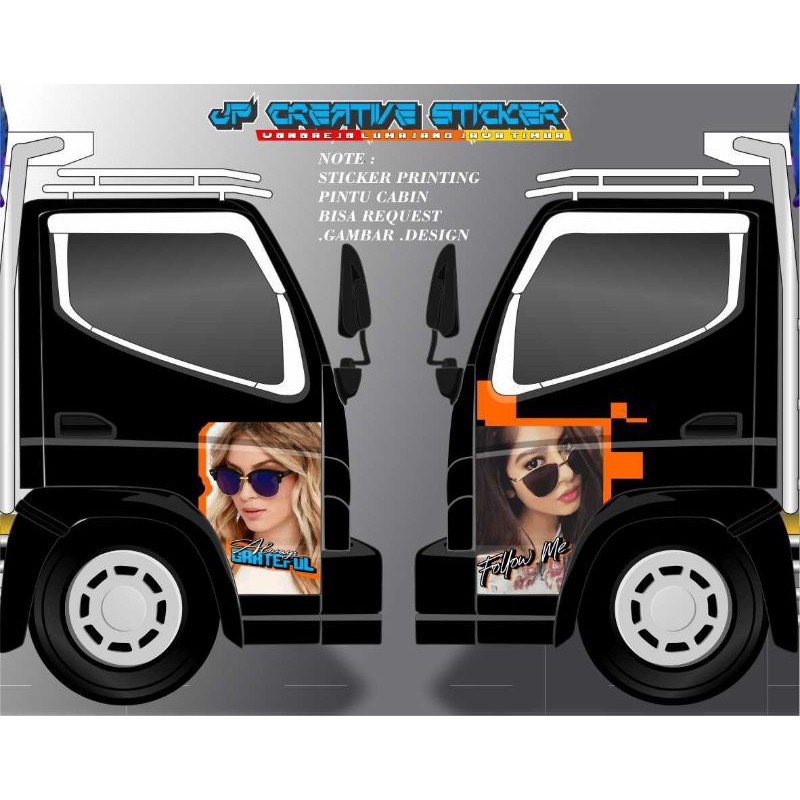 Jual sticker mobil truck pintu kanan kiri | Shopee Indonesia