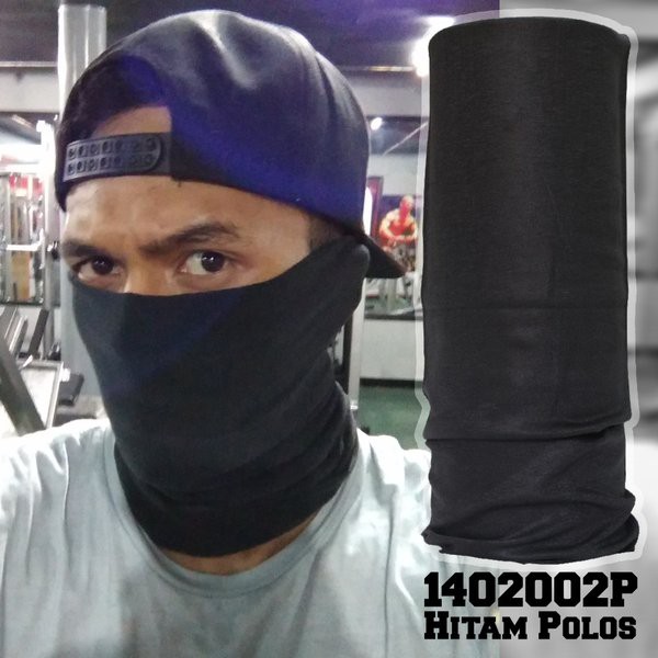 Jual Hot CHAD Buff CK Bandana Hitam Polos Eksklusif | Shopee Indonesia