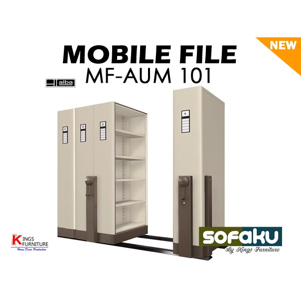 Jual ALBA Mobile File MF-AUM-101 Lemari Filling Cabinet Document ...