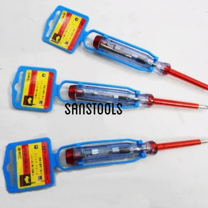 Jual obeng tespen bison testpen elektrik cek arus listrik test pen ...