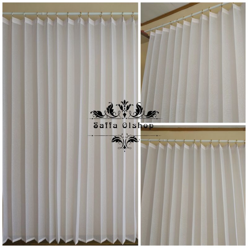 Jual Vitrase Gorden Polos Vitrase Gorden Siang Vitrase Transparan Motif ...