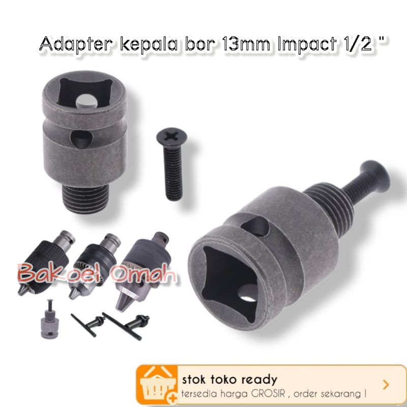 Jual Adaptor converter impact wrench 1/2 kepala bor 13mm | Shopee Indonesia