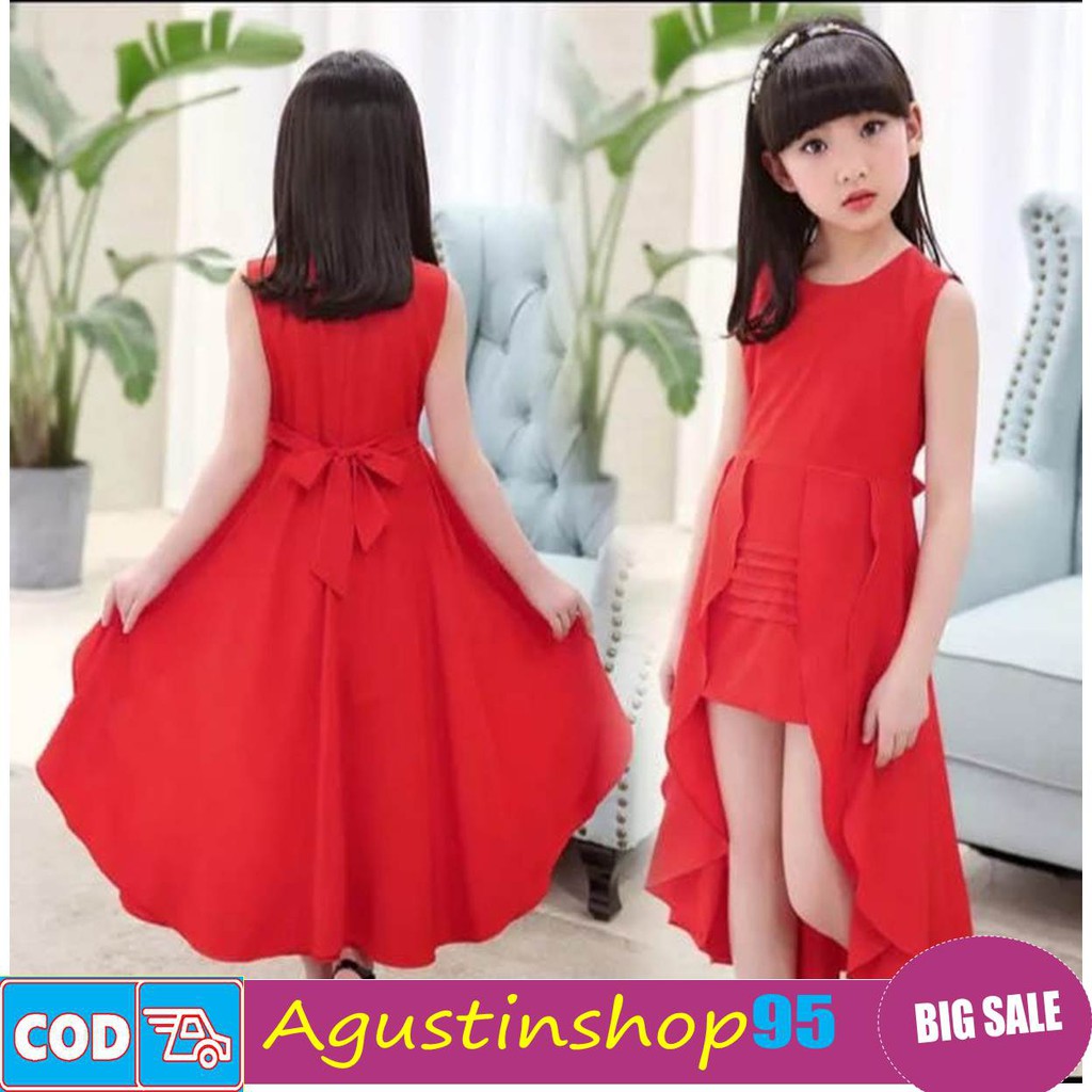 Jual Baju Dress Anak Cewek Perempuan Pesta Natal Model Korea Trend ...