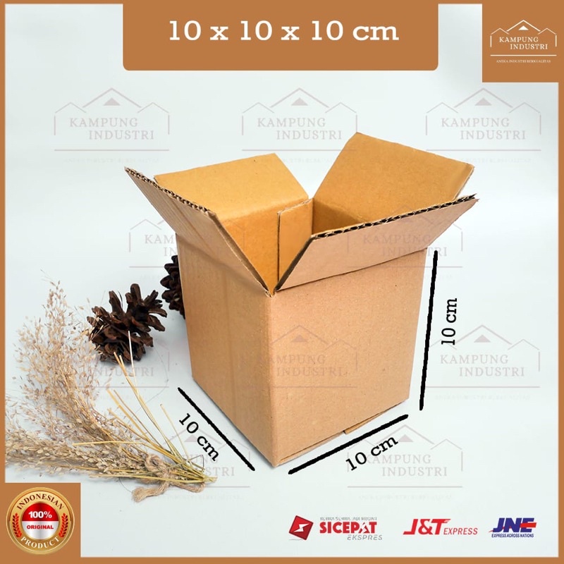Jual KARDUS PACKING SINGLE WALL UKURAN P10xL10xT10 | Shopee Indonesia