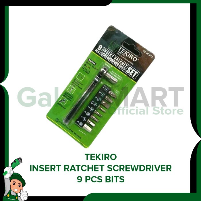 Jual TEKIRO Insert ratchet screwdriver bits set 9 pcs | Shopee Indonesia