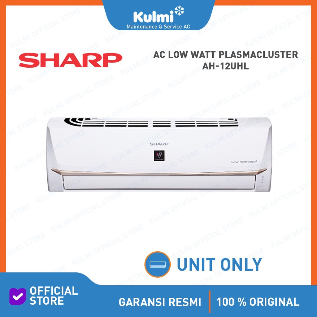Jual AC SHARP AH- 12UHL 1,5PK STANDART ( Unit Only ) | Shopee Indonesia