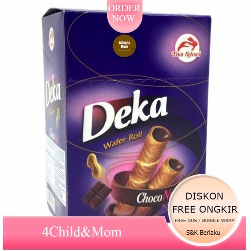 Jual Deka Wafer Roll Coklat Choconut Snack Makanan Ringan 200gr ...
