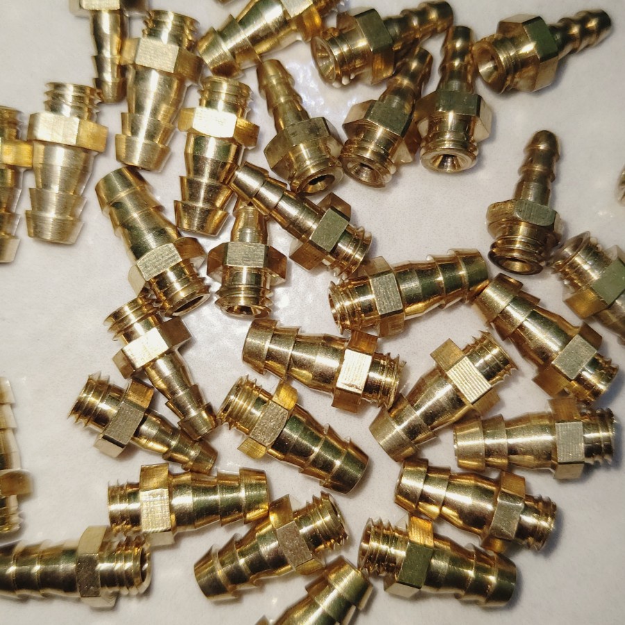 Jual sparepart dental unit neple nepel sambungan kuningan valve 3mm 5mm ...