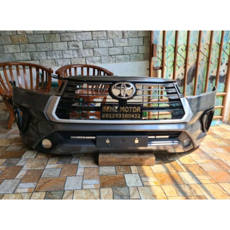 Jual Bemper Bumper depan Toyota Innova Reborn Ribon Facelift set Grill ...