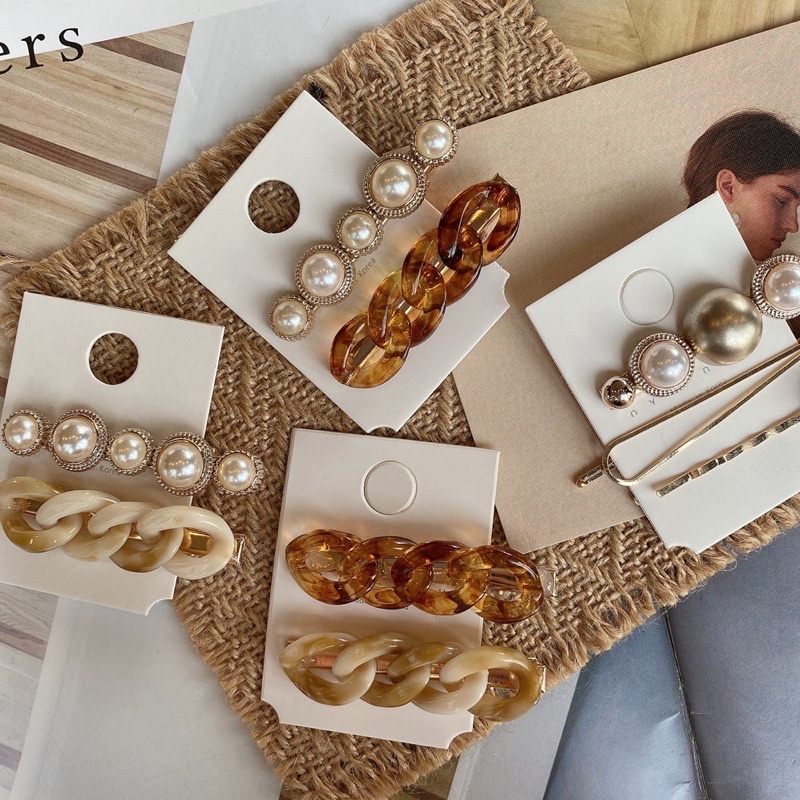 Jual Town Shell Korean Premium Marble Hair Claw Clip / Jepitan Rambut ...