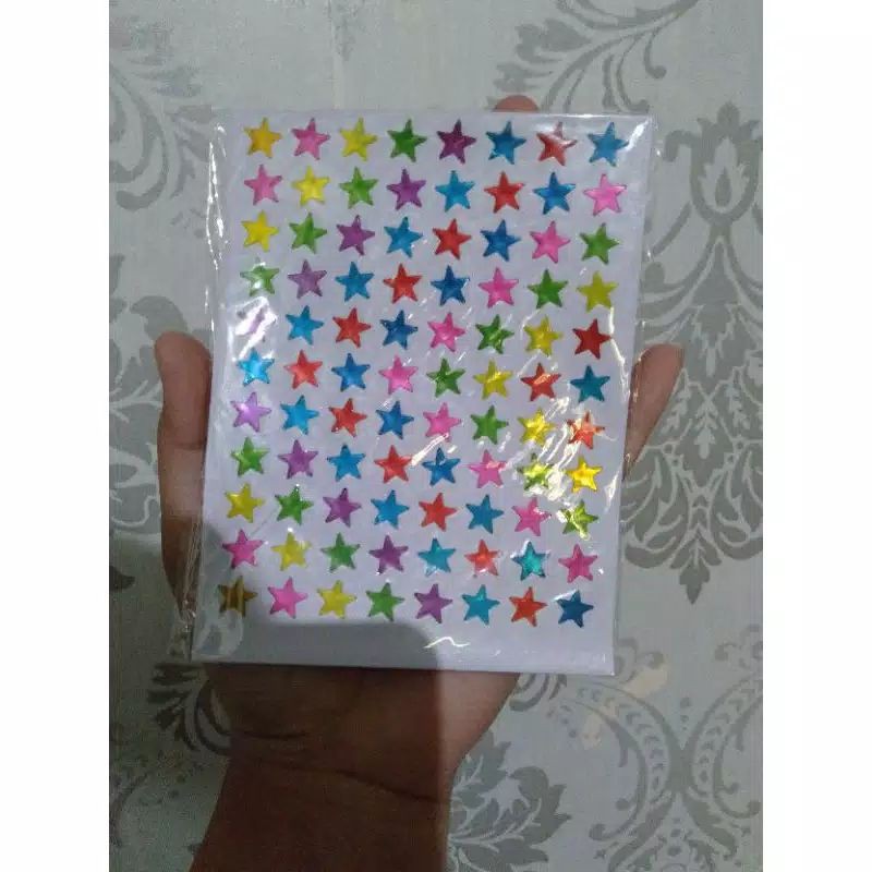 Jual 10 lembar Sticker rewards bintang / stiker reward hadiah prestasi ...