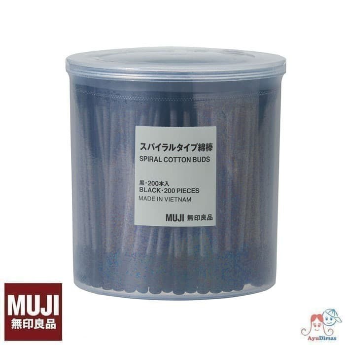 Jual MUJI Spiral Cotton Buds / Bud 200pcs | Shopee Indonesia