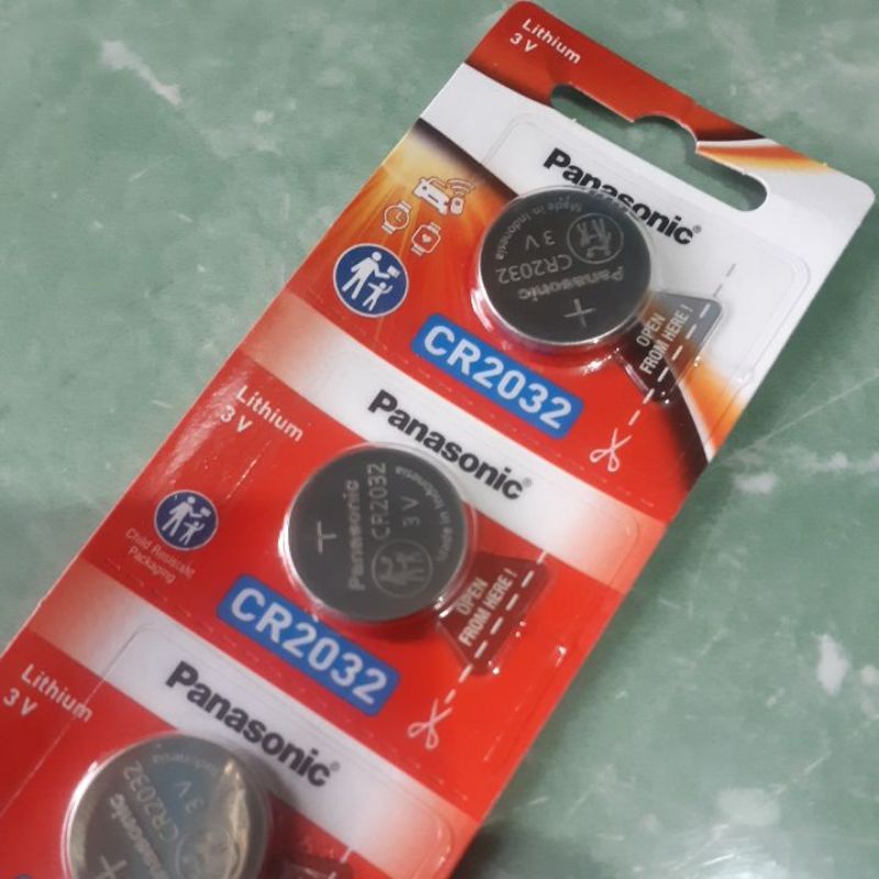 Jual baterai battery batre kancing CR2032 PANASONIC ORIGINAL | Shopee ...