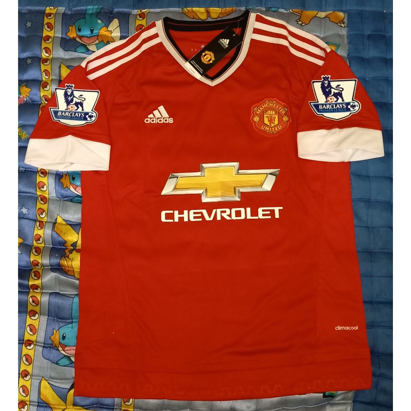 Jual Jersey MU Home 2015/2016 Full Patch BPL | Shopee Indonesia