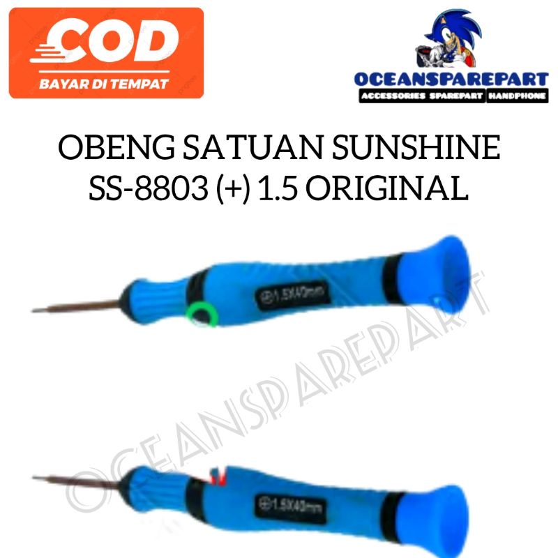 Jual OBENG SATUAN SUNSHINE SS-8803 (+) 1.5 ORIGINAL | Shopee Indonesia