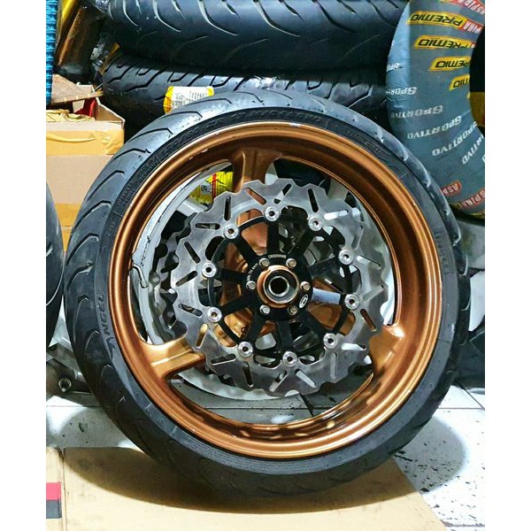Jual Barang limbah moge Velg 3.5in Cb 650f cb400 vtec dobel disc modif ...