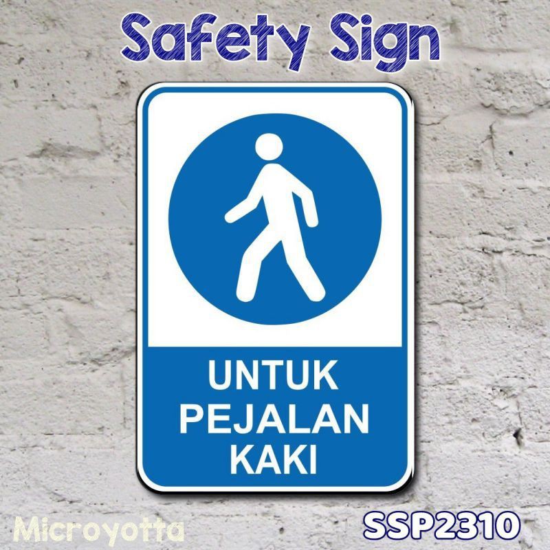 Jual Microyotta Safety Sign Label Rambu Petunjuk K3 EESH - Untuk ...