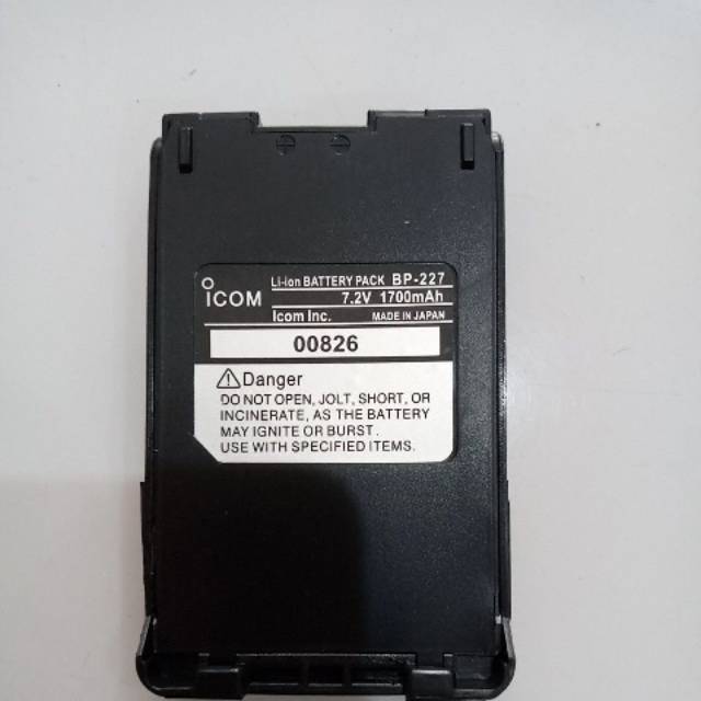 Jual Battery Ht Icom v85 litium, Baterai V 85 li ion BP 227 BP227 1700 ...