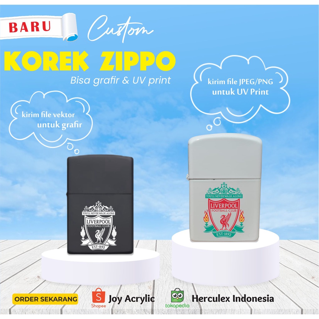 Jual Custom Korek Api / Lighter Zippo/ Zippo Custom - Cetak Grafir ...