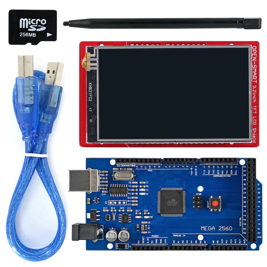 Jual 3.2" TFT LCD Display module Touch Screen Shield Kit for Arduino Mega | Shopee Indonesia