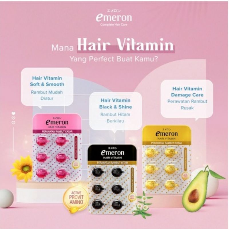 Jual emeron hair vitamin rambut | Shopee Indonesia