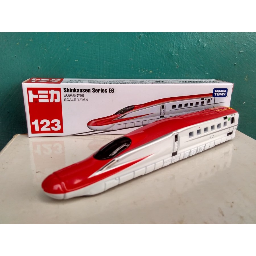 Jual Shinkansen series E6 tomica long No 123 mainan Diecast kereta cepat ori takara tomy ...