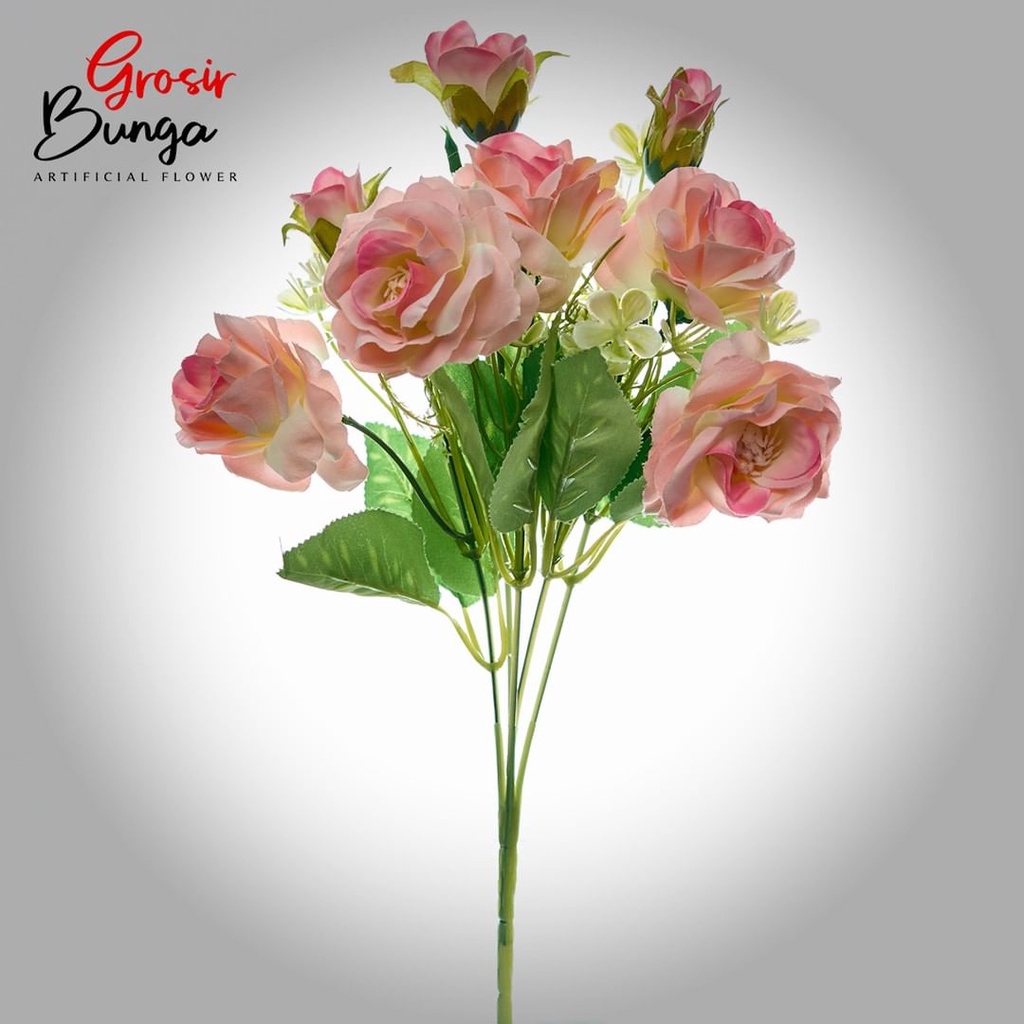 Jual Rose Mawar Bouquet Premium - 1 tangkai ada 5 mawar besar + 3 mawar ...