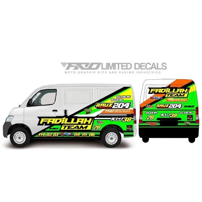 Jual DECAL STIKER MOBIL GRANDMAX FULL PRINTING LAMINASI GLOSSY DOFF ...