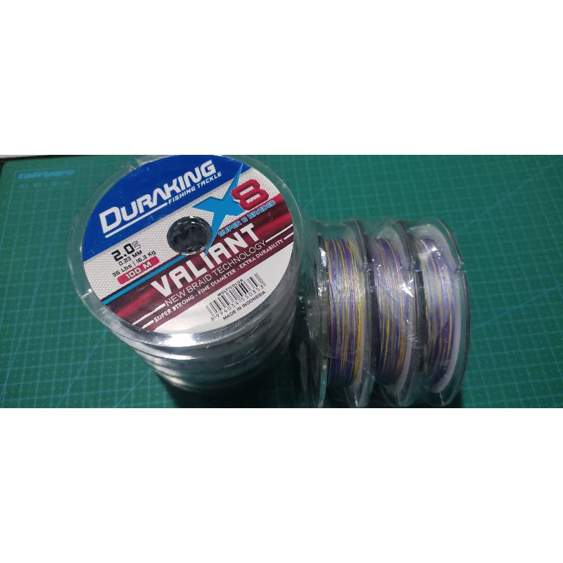 Jual Senar Pe duraking Valiant X8 pancing casting kuat tidak mudah ...