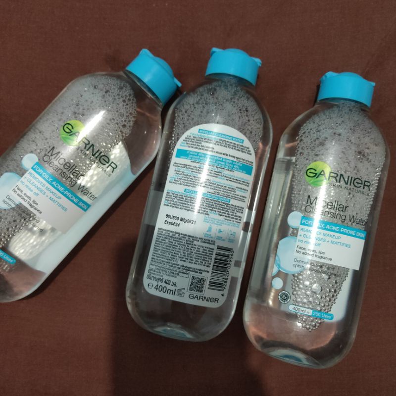 Jual Garnier Micellar Water Blue Skin Care 400ml | Shopee Indonesia