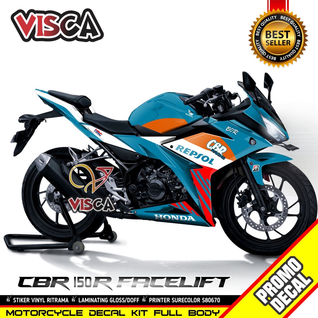 Jual Decal CBR 150R Facelift Full Body Stiker CBR 150R Facelift Full ...