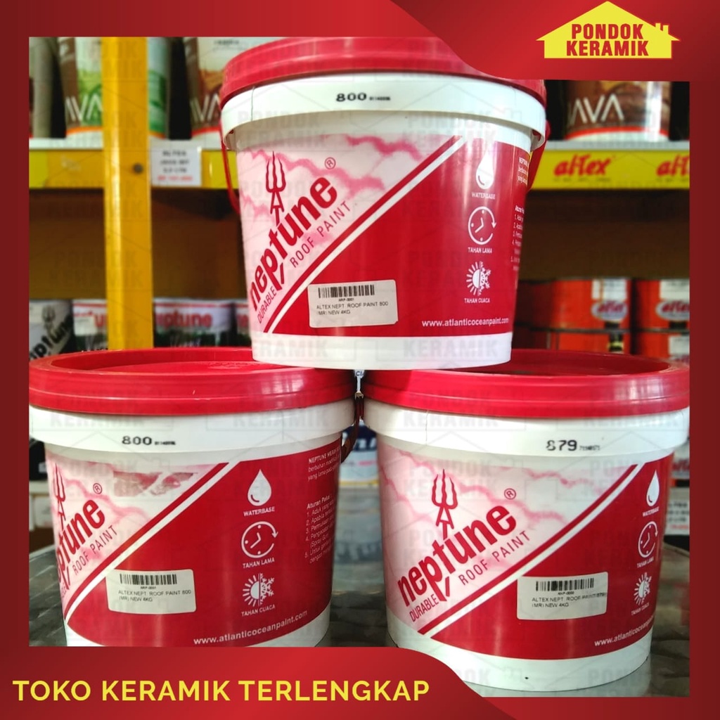 Jual ALTEX NEPTUNE ROOF PAINT KALENG MERAH 4KG | Shopee Indonesia