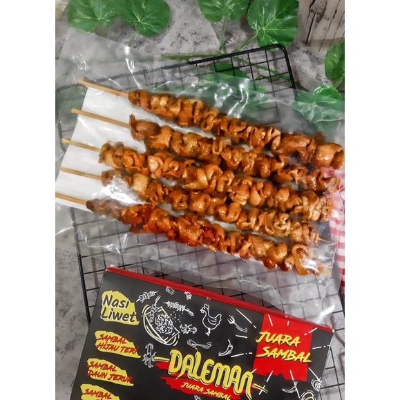 Jual Sate Kulit Jumbo Isi 5 Viral + Sambal | Shopee Indonesia