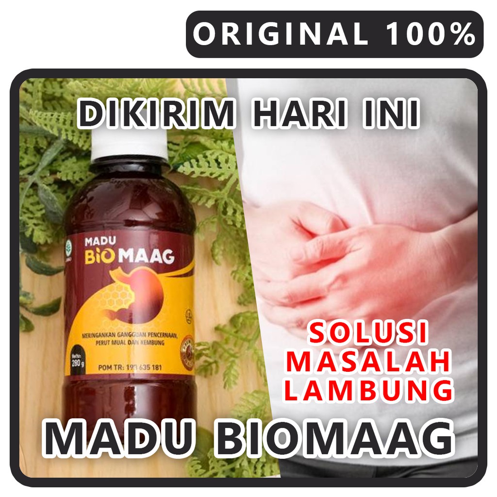 Jual [( 100% ASLI )] MADU BIOMAAG ATASI MAAG AKUT, ASAM LAMBUNG, GERD ...