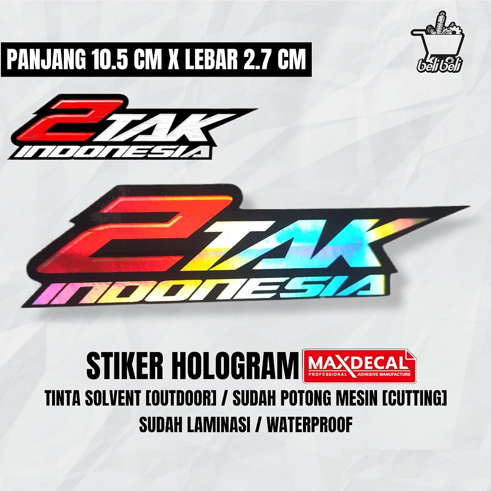 Jual sticker 2 tak terbaru / sticker two stroke viral / sticker bebek ...