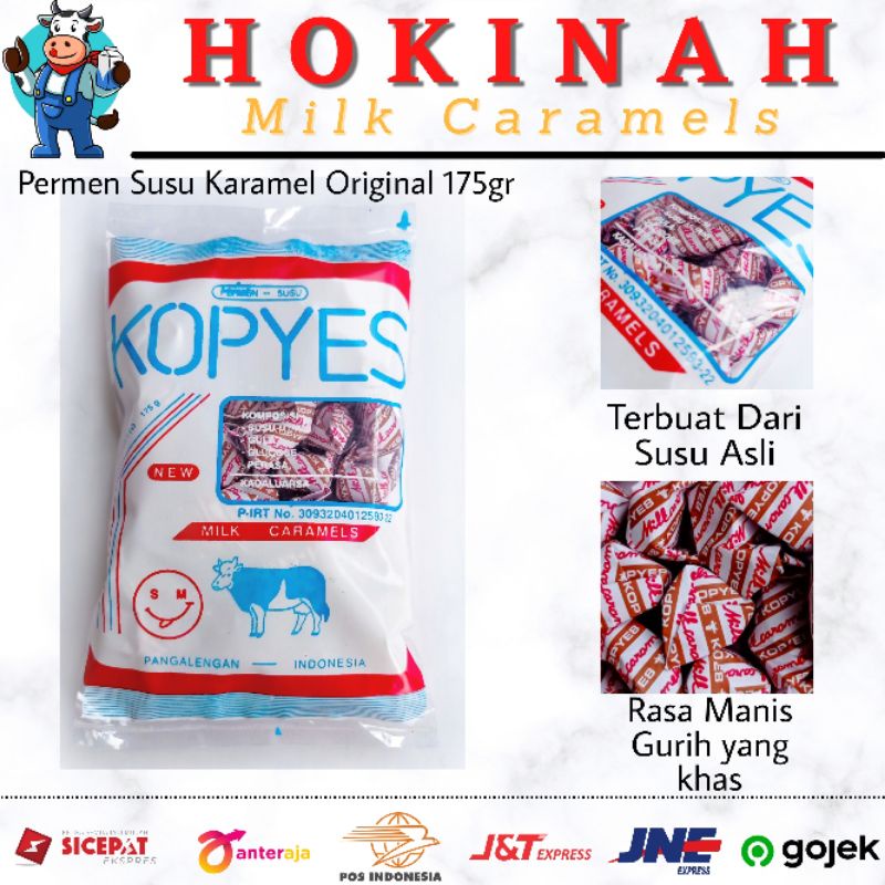 Jual Permen Susu Jadul Asli Pangalengan 175gr Merek Hokinah | Shopee ...
